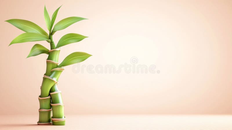 Bamboo Stalks Photographed in a Studio with a Pale Green Setting Stock ...