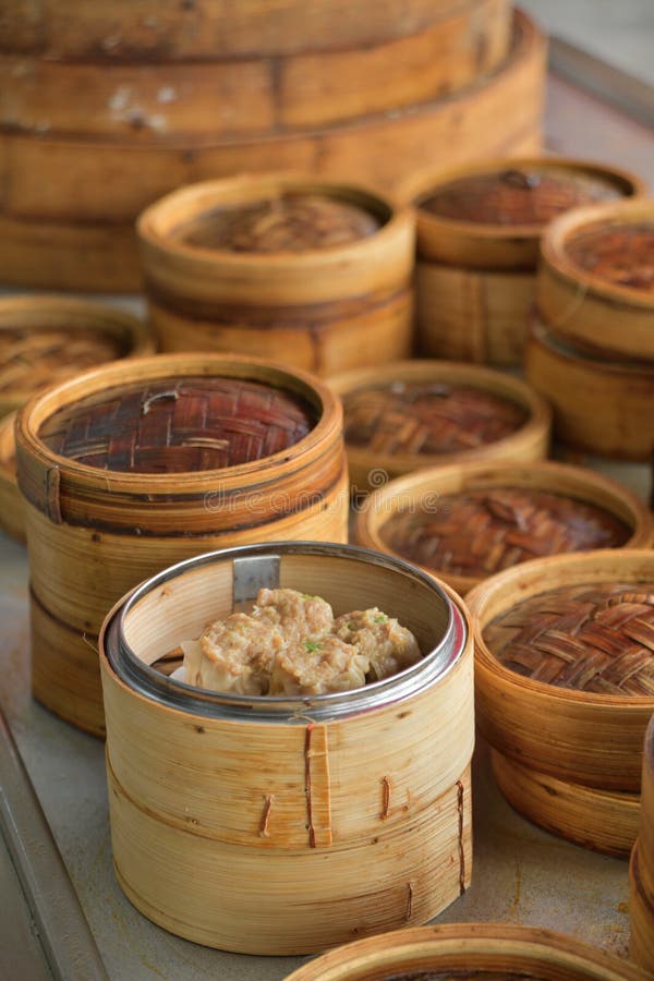 Steam Beef Ball Minced Dim Sum Dumpling Stock Photo - Image of line ...