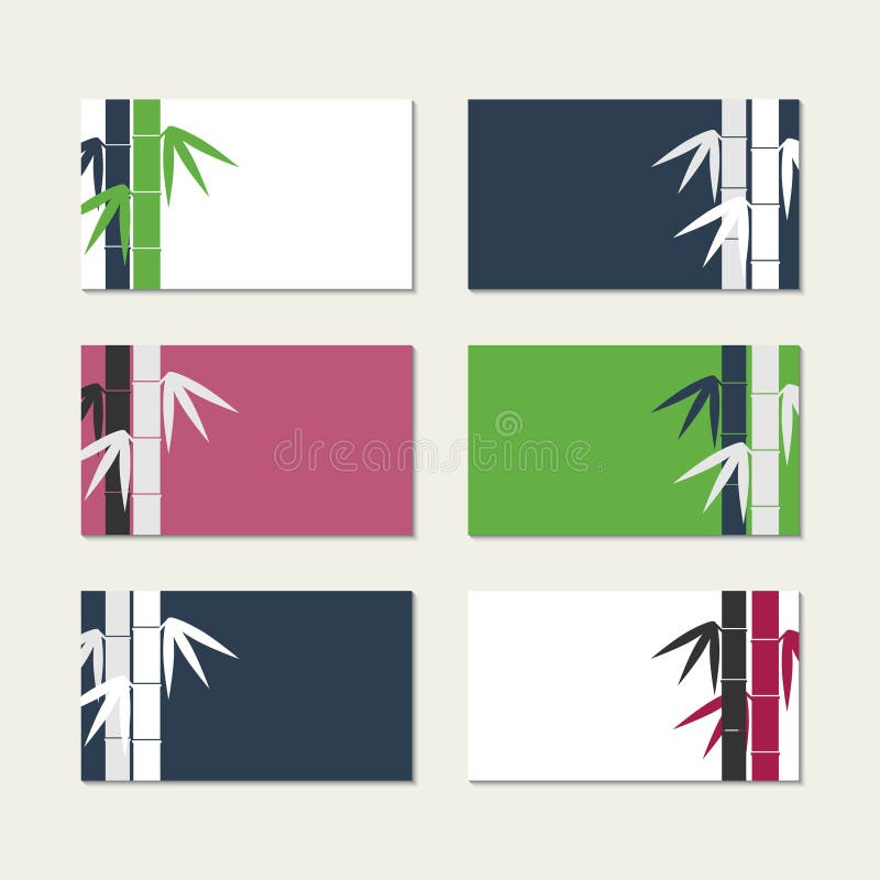 Bamboo Stems Greeting Cards Stock Vector - Illustration of graphic ...