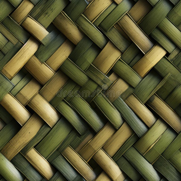 Bamboo Sticks Interweaved Seamless Pattern Illustration Stock ...