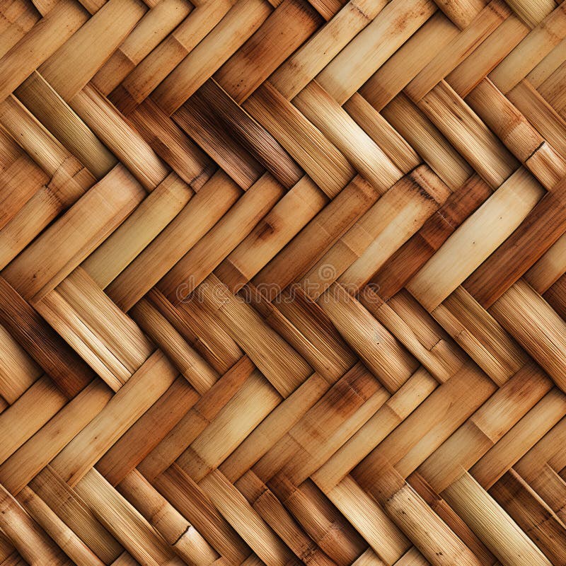 Bamboo Sticks Interweaved Seamless Pattern Illustration Stock ...