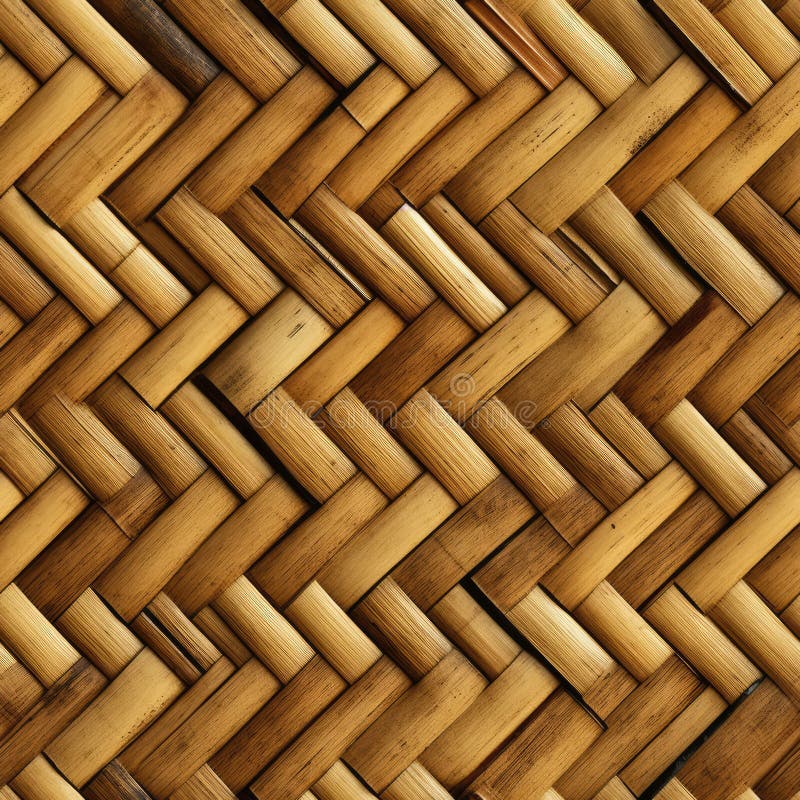 Bamboo Sticks Interweaved Seamless Pattern Illustration Stock ...