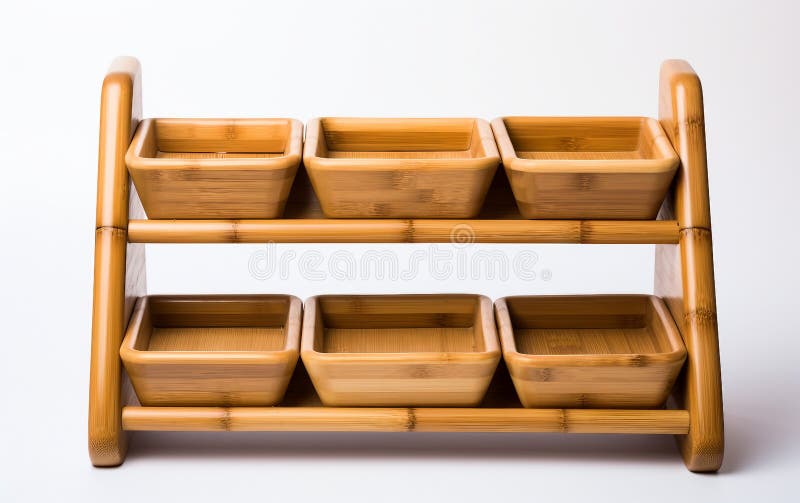 Bamboo Storage Unit on Transparent Background -Generative Ai Stock ...