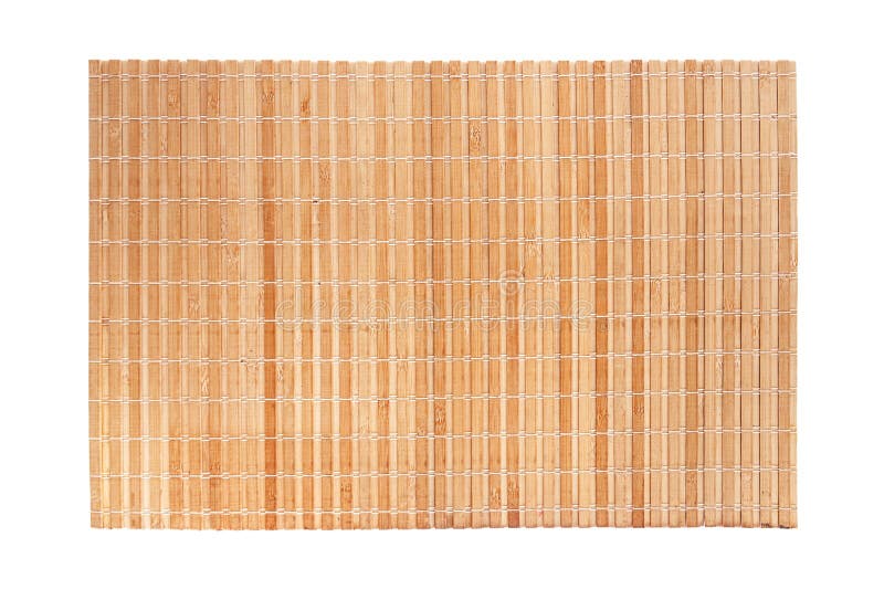 Bamboo Tablecloth on the Table. Stock Image - Image of laminate, fake ...
