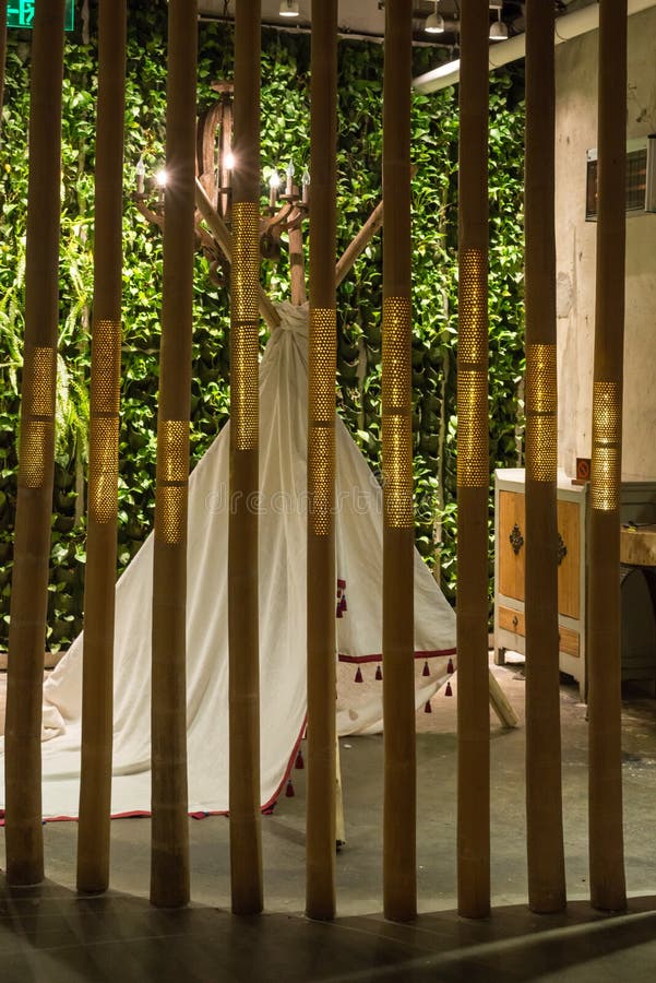 The Bamboo and the Teepee stock image. Image of design - 87332145