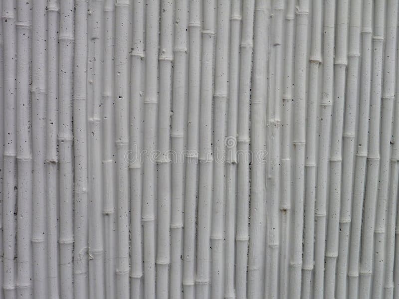Bamboo Textured Grey Concrete Wall Detail Stock Image - Image of brown ...