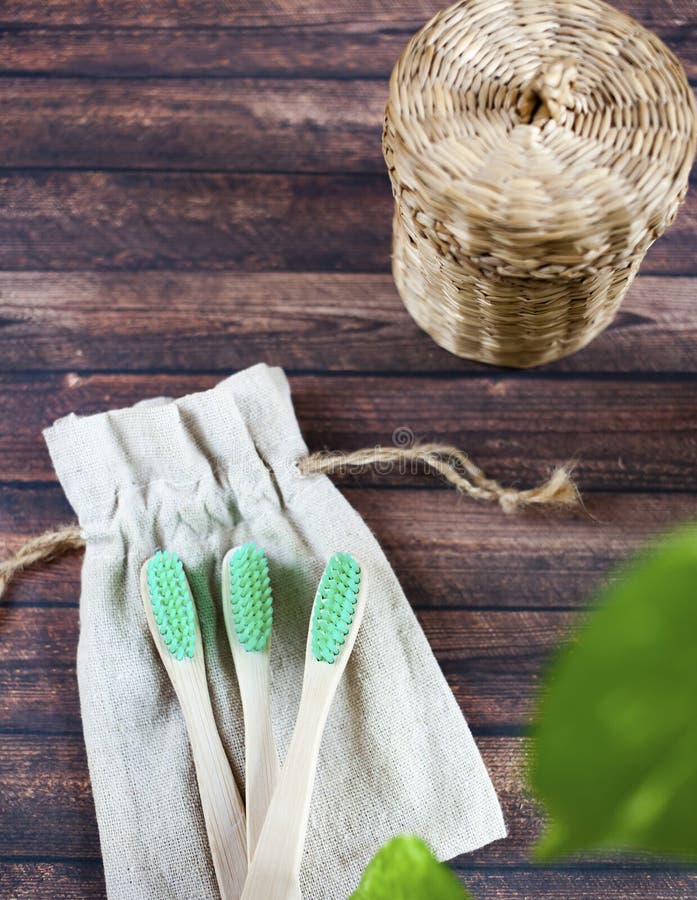 Bamboo Toothbrush - Natural Materials Stock Image - Image of bristle ...