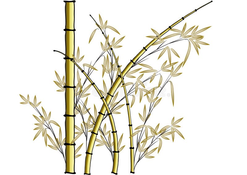Bamboo tree design vector stock vector. Illustration of tree - 108922280