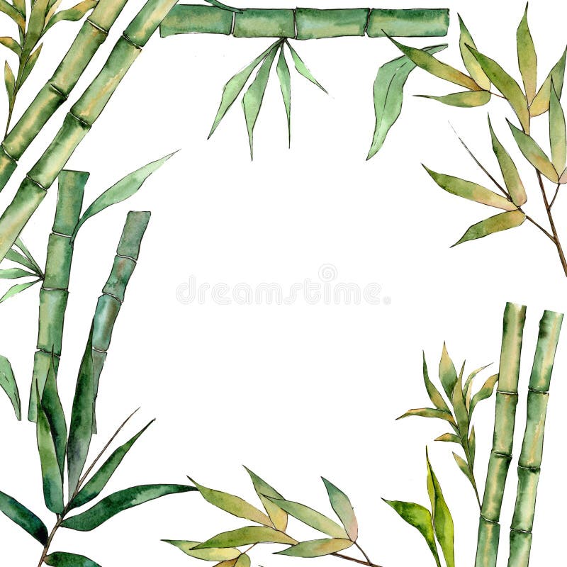 Bamboo Corner Border Clip Art