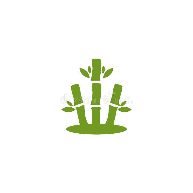Bamboo Tree Icon Logo Design Vector Template Stock Vector ...