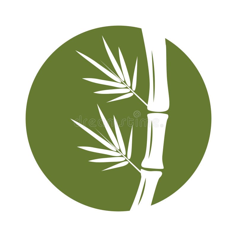 Bamboo tree logo design stock vector. Illustration of oriental - 381388840