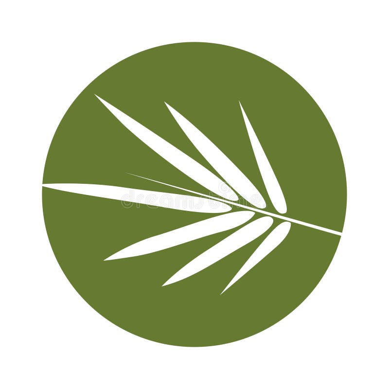 Bamboo tree logo design stock illustration. Illustration of silhouette ...