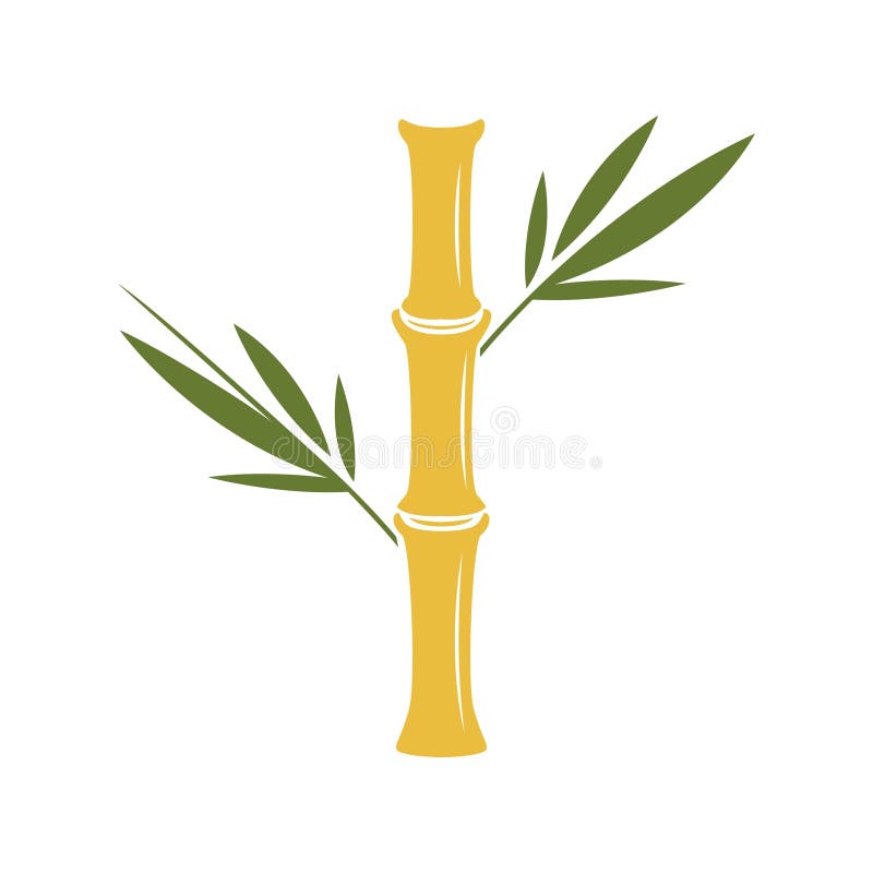 Bamboo tree logo design stock vector. Illustration of asia - 381388849