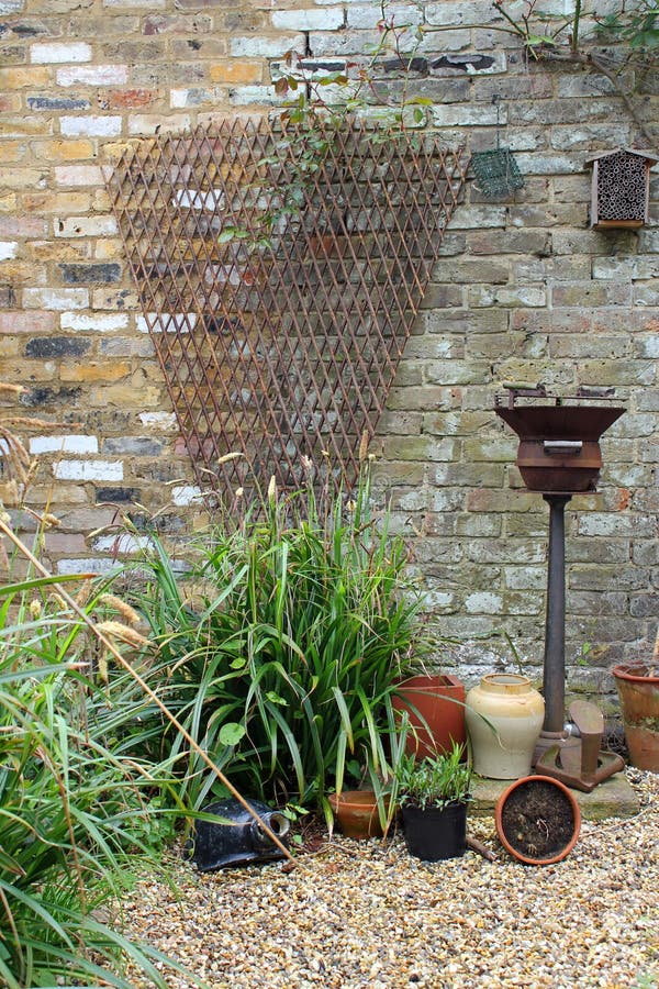 Triangular Trellis Work stock image. Image of chain, wooden - 26770199