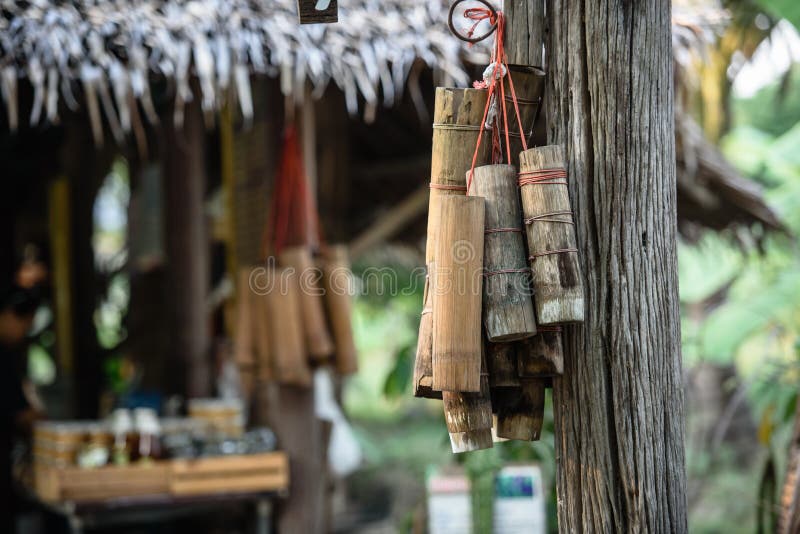 The bamboo tube shape stock photo. Image of nature, detail - 93136556