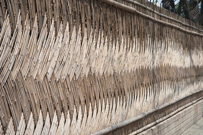 Bamboo wall stock image. Image of natural, fence, oriental - 24111773