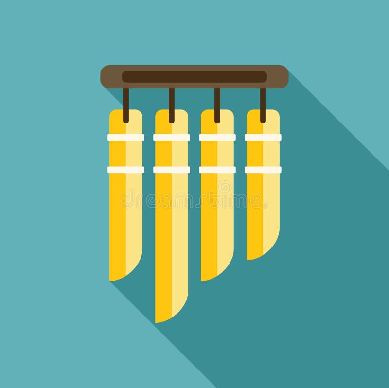 Bamboo Wind Chimes Hanging and Making Soothing Sounds in the Wind Stock ...