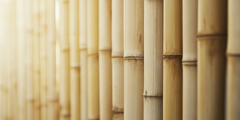 Bamboo Wood Texture with a Light, Natural Tone and Smooth Vertical ...