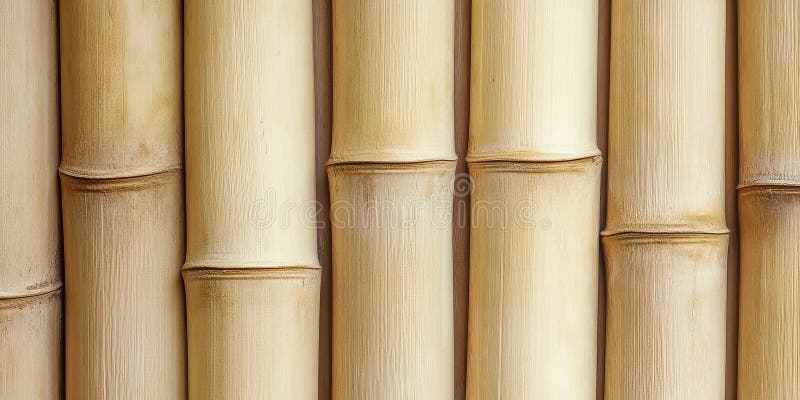 Bamboo Wood Texture with a Light, Natural Tone and Smooth Vertical ...