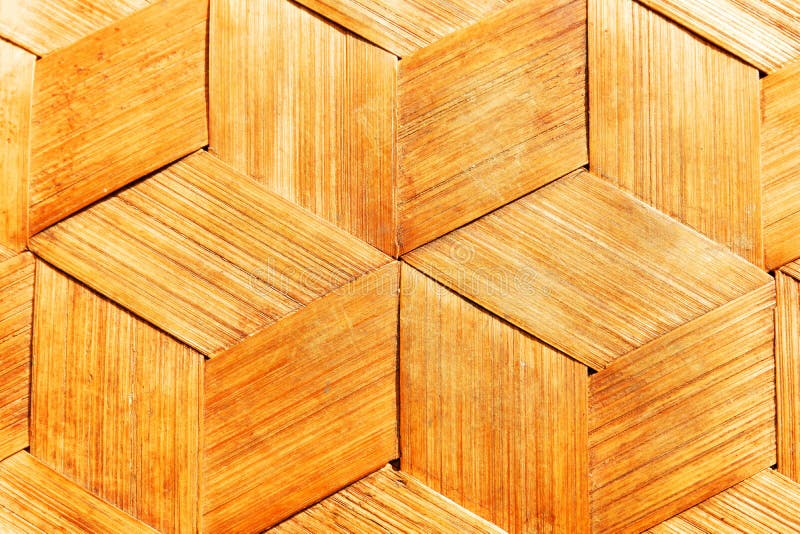 Bamboo Wood is Thin Assembly Weave is Star Pattern Stock Image - Image ...