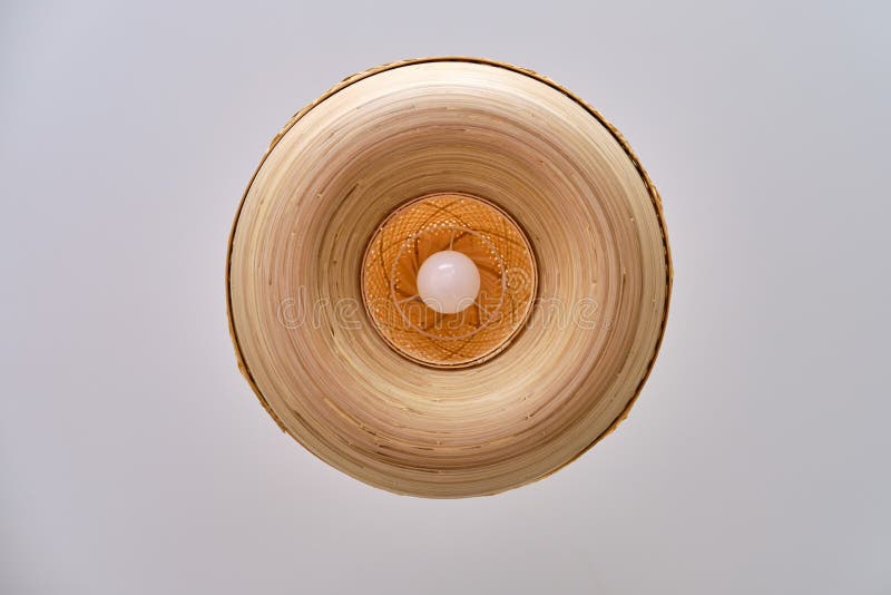 Wooden Chandelier with 4 Lamps Stock Image - Image of lamp, room: 17035067