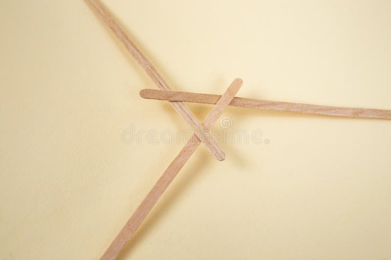 Bamboo Wooden Sticks Demonstrating a Reciprocal Frame Structure, on ...