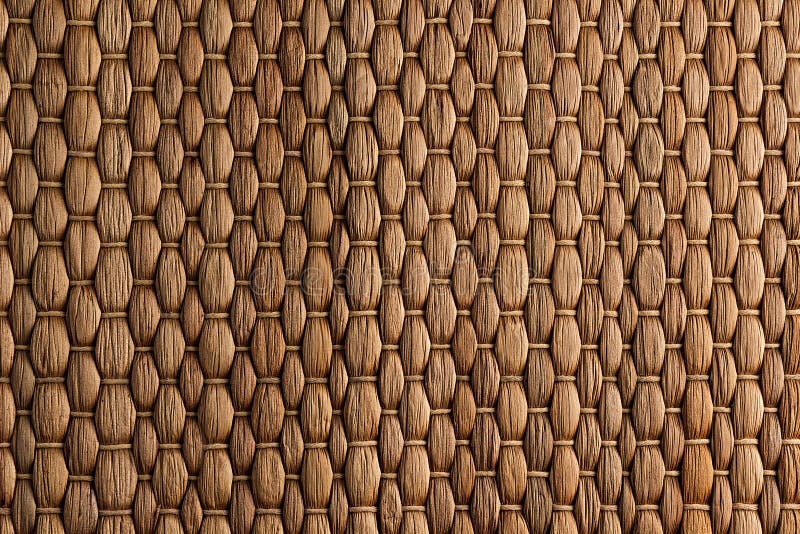 Bamboo Woven Brown Mat Handmade Background. Stock Photo - Image of ...