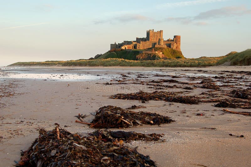 Bamburgh Castle Northumberland Coast Uk Stock Photo - Image of panorama ...