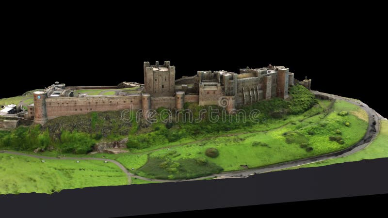 Bamburgh Castle - Rotation Loop Stock Video - Video of europe, landmark ...