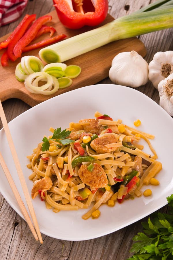 Bami goreng. stock image. Image of garlic, homemade - 137354389