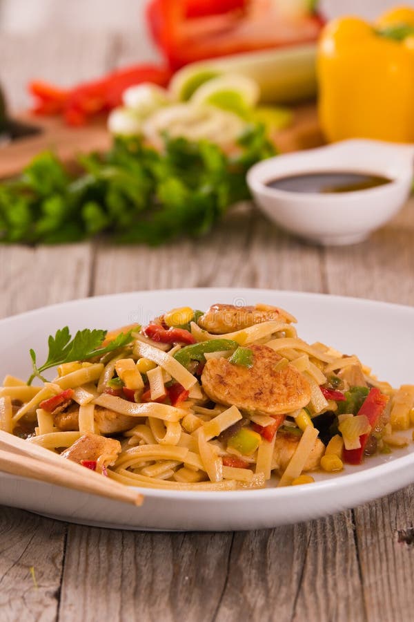 Bami goreng. stock image. Image of homemade, cooking - 137356941