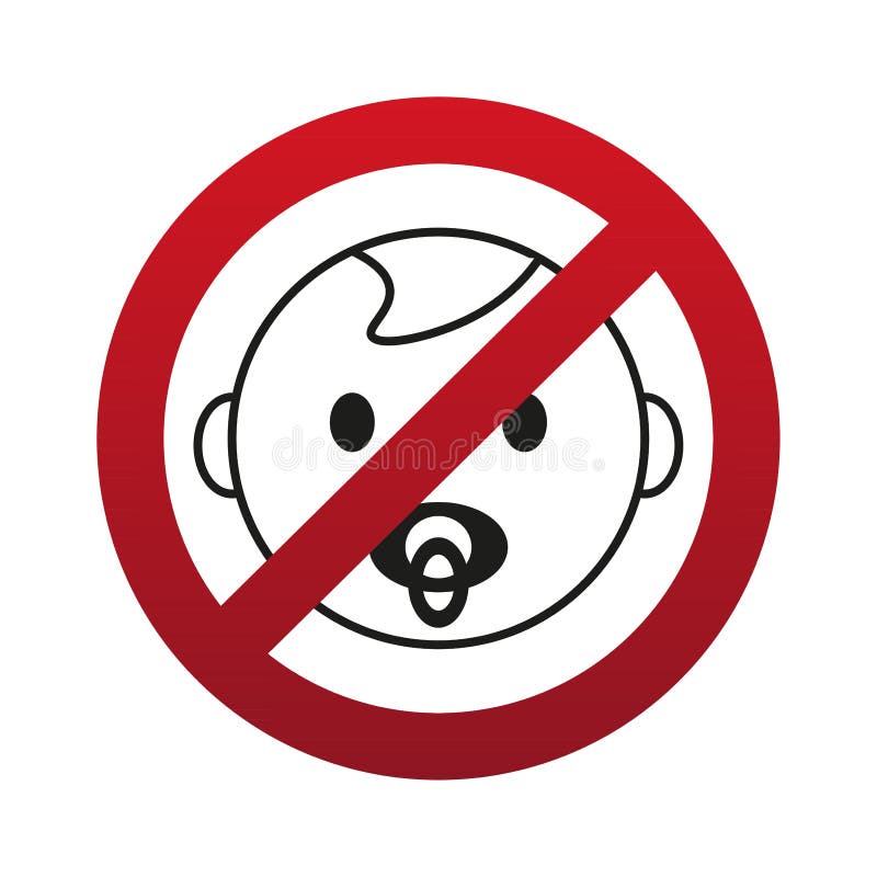 Ban Babies Sign. Sign Forbidden. Vector Illustration Stock Vector ... Ban Babies Sign. Sign Forbidden. Vector Illustration Stock Vector ...