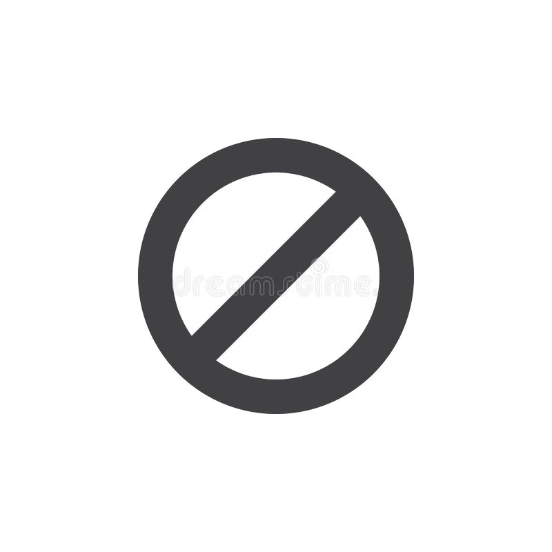 Ban Circle Icon , Prohibition Solid Logo Illustration, Pic Stock ...