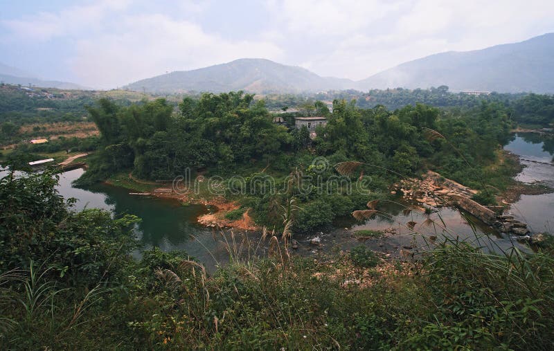 Ban Dao stock image. Image of people, rocks, vietnam, beauty - 6958769