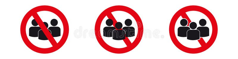 Red Stop Sign and Hand Signal - Vector Illustration - Isolated on ...