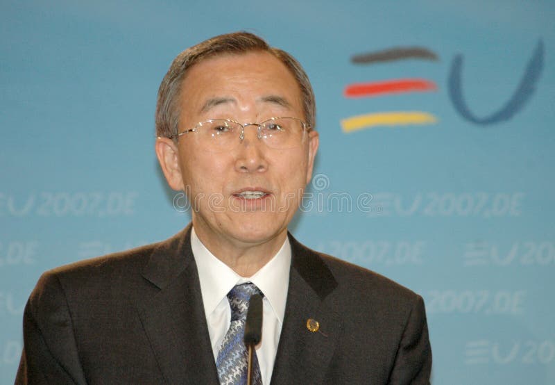 Ban Ki Moon editorial image. Image of deutschland, nationen - 8438200