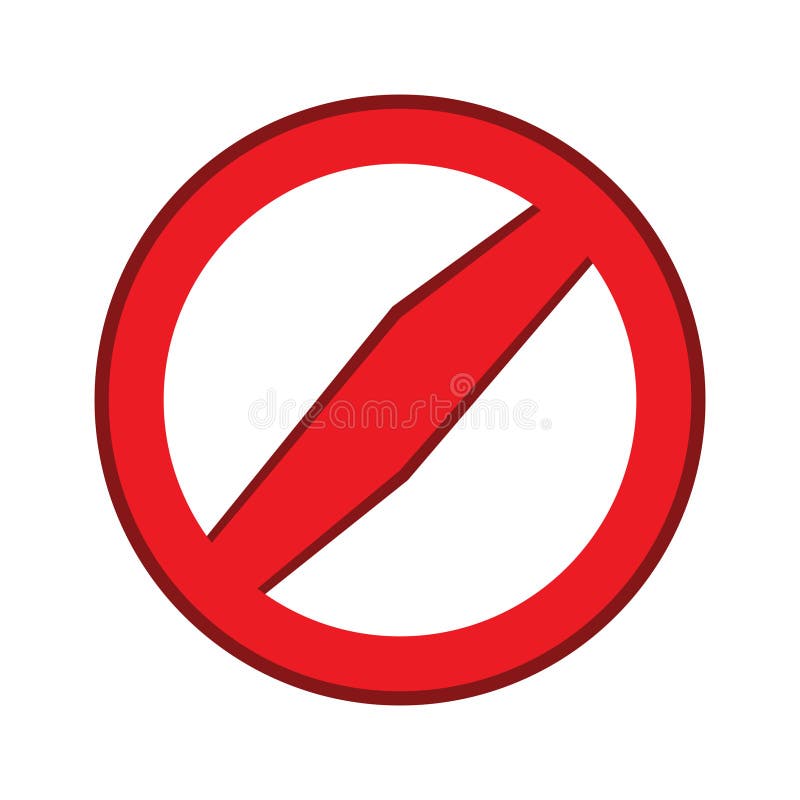 Ban Template Icon stock illustration. Illustration of prevent - 346490633