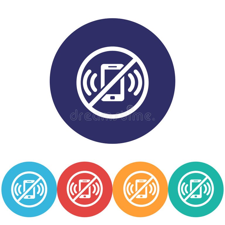 A Ban on the Phone Vector Icon , Lorem Ipsum Flat Design Stock ...