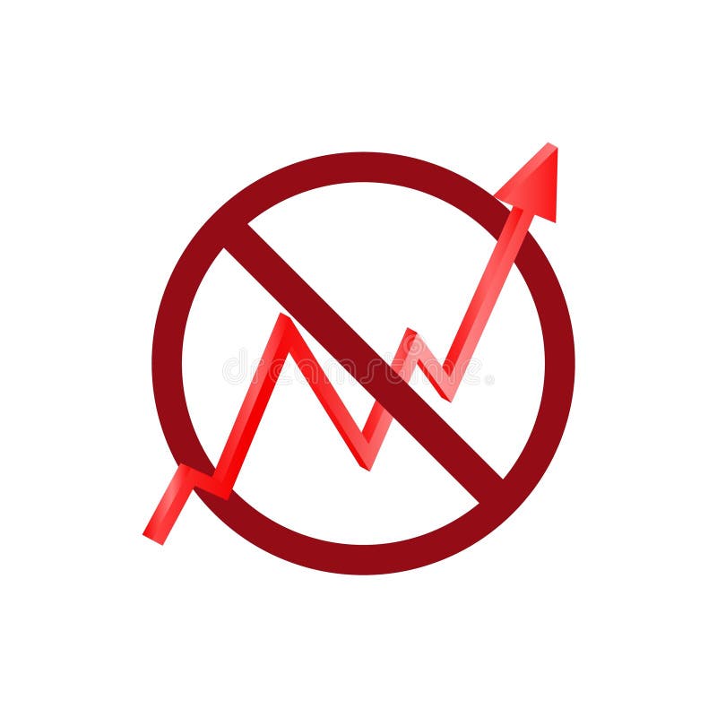 Ban Red Arrow Icon. Forbidden Icon Sign Stock Vector - Illustration of ...