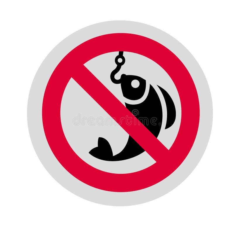 Sign of fishing stock vector. Illustration of sign, black - 3755938