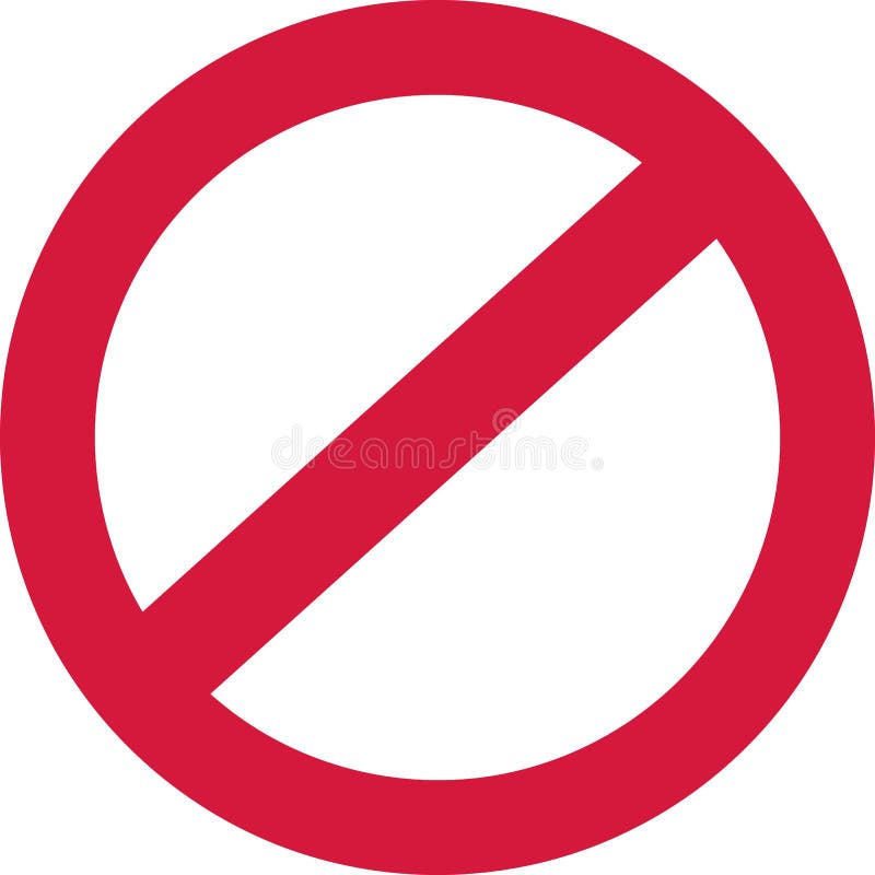 Ban sign vector vector stock vector. Illustration of pictogram - 107147022