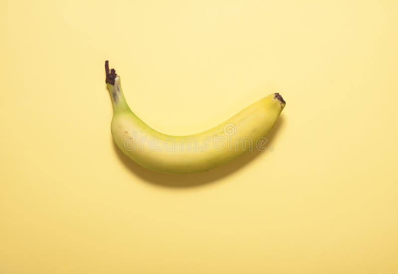 Banana on Abstract Retro Color Background Stock Image - Image of bright ...