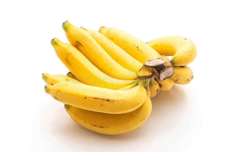 Banana Aislada De Fondo Blanco Foto de archivo - Imagen de amarillo ...