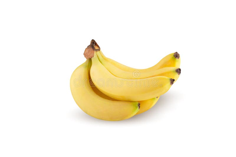Banana Aislada En Un Fondo Blanco Foto de archivo - Imagen de camino ...