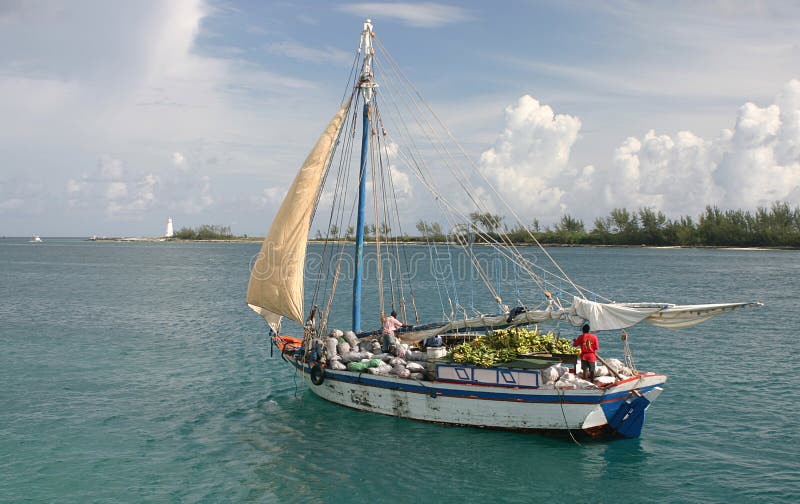 Banana Boat stock image. Image of ocean, sailing, sailboat - 1042589