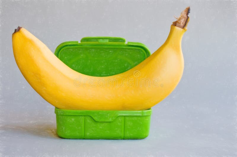 Banana box stock photo. Image of breakfast, break, space - 49220674