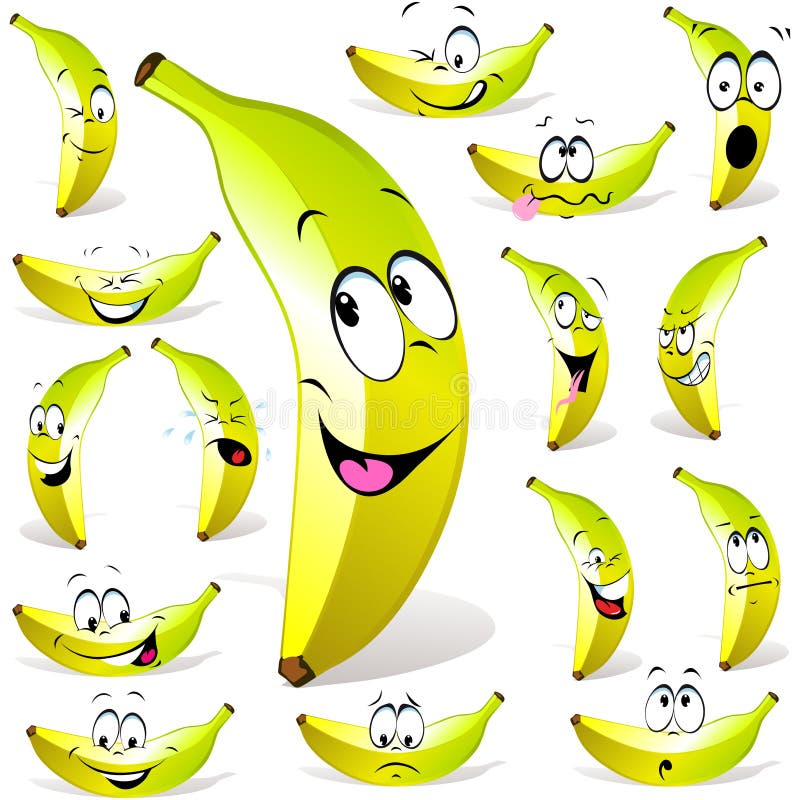 Banana Cartoon Stock Illustrations – 61,563 Banana Cartoon Stock ...