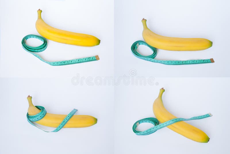Banana with a ruler stock image. Image of lifestyle, measurement - 53698109