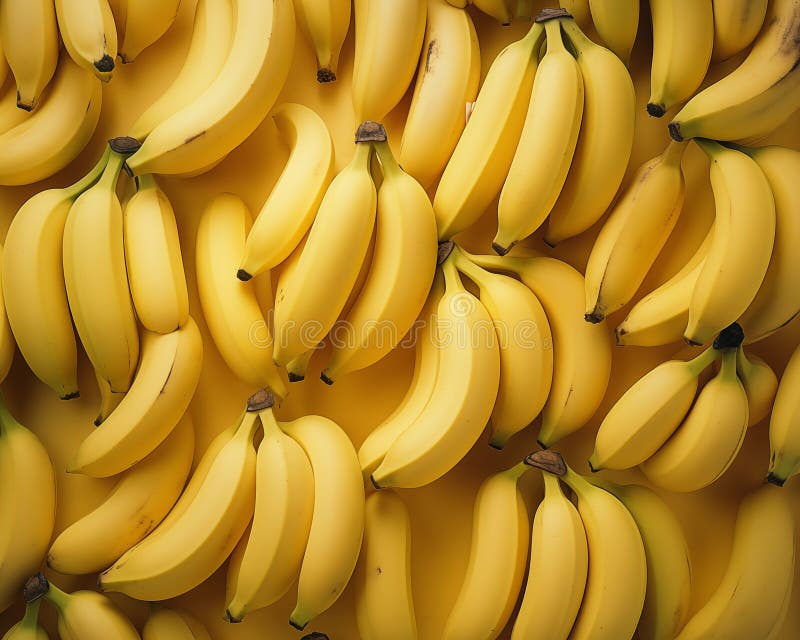 Banana on Colour Background Stock Illustration - Illustration of ...