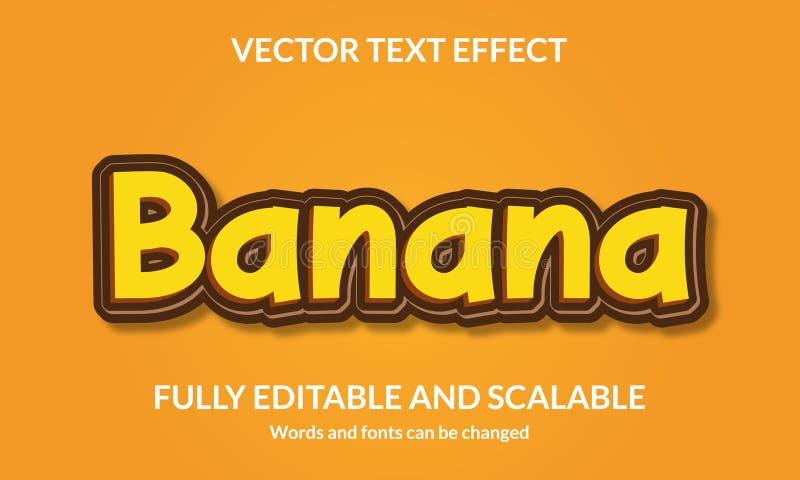 Banana Text Effect Stock Illustrations – 116 Banana Text Effect Stock ...